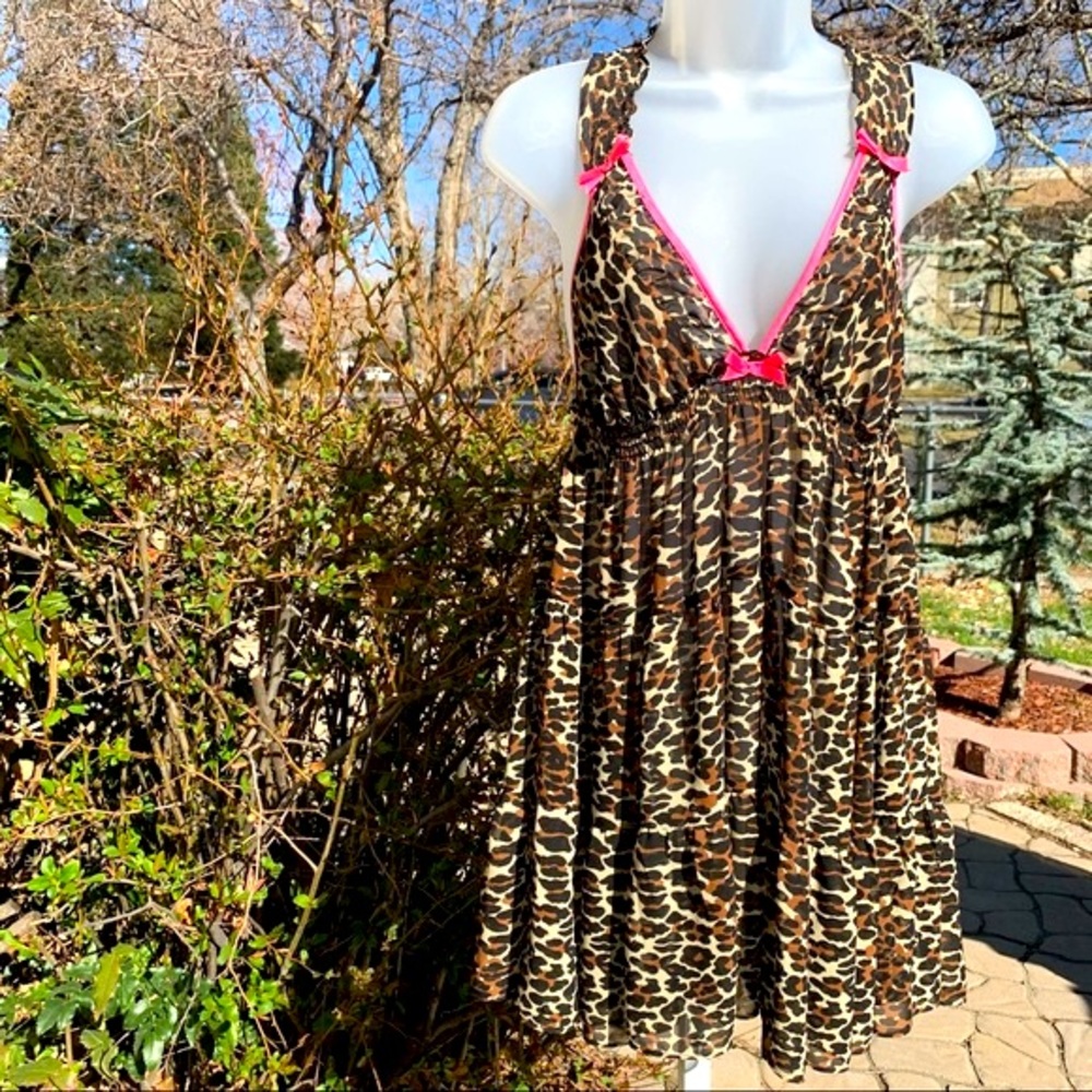 Betsy Johnson Cheetah Print Teddy Lingerie | M - Gem